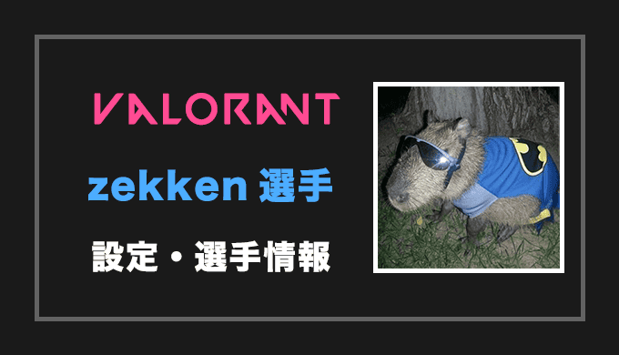 【VALORANT】Zekken(ゼッケン)選手の設定・感度・年齢等 | BestGamers